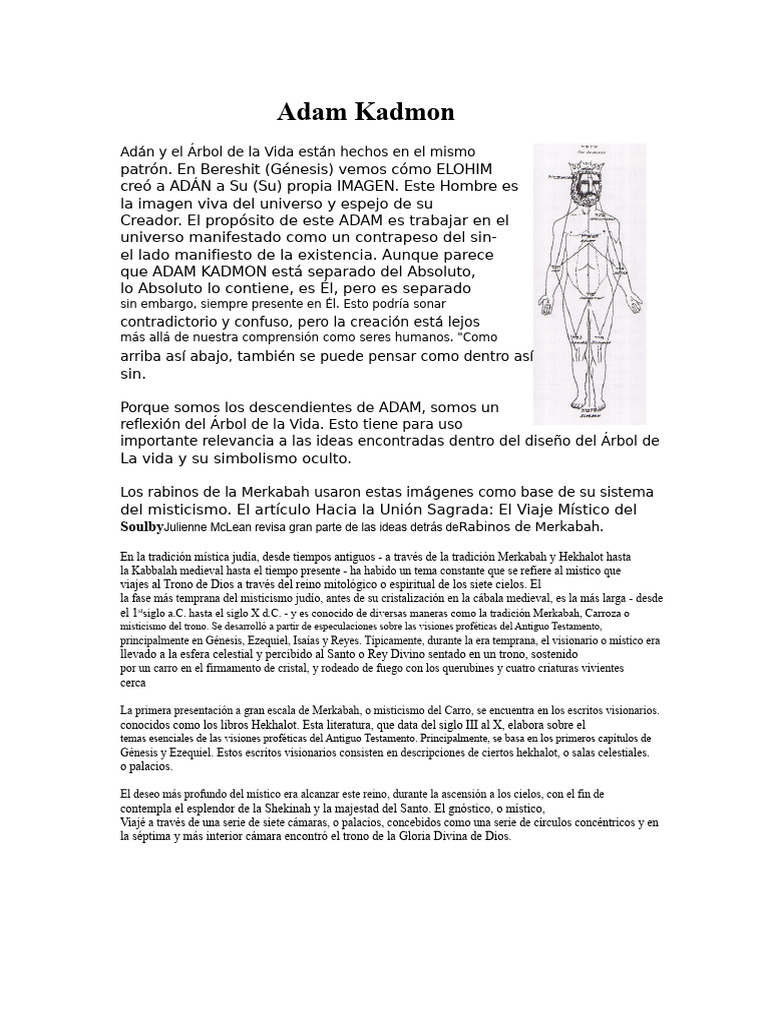 Adam Kadmon | PDF | Kábala | Misticismo