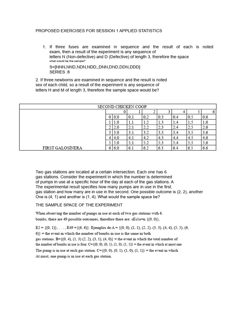 Session 1 Applied Statistics Solved | PDF | Odds | Probability