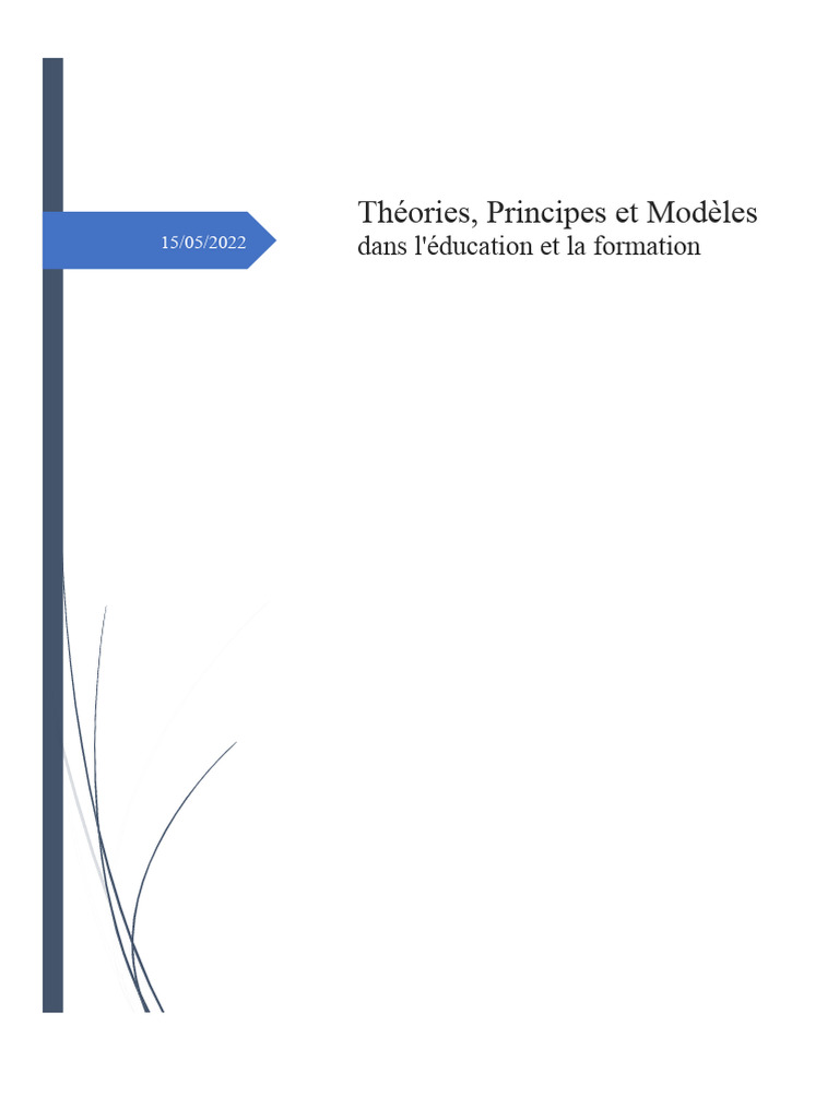 Théories et Modèles en Éducation | PDF | Styles d'apprentissage ...