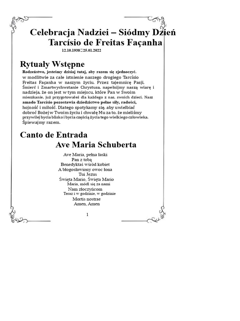 Celebracja Nadziei | PDF