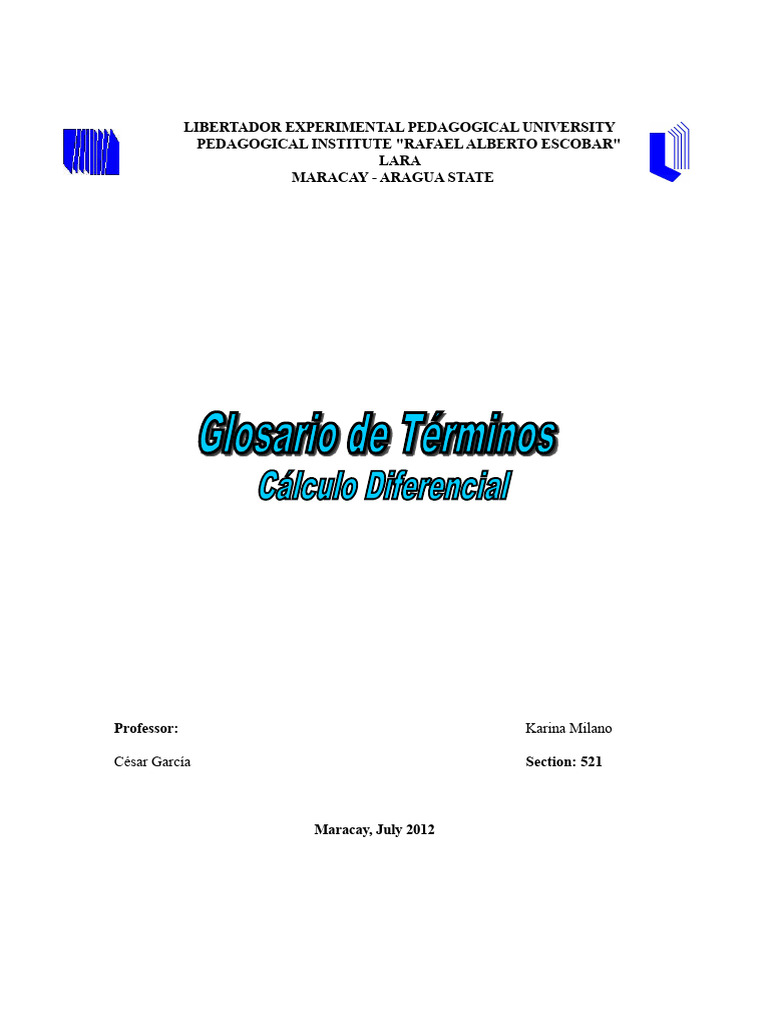 Calculus Terms Glossary | PDF | Trigonometric Functions | Function ...