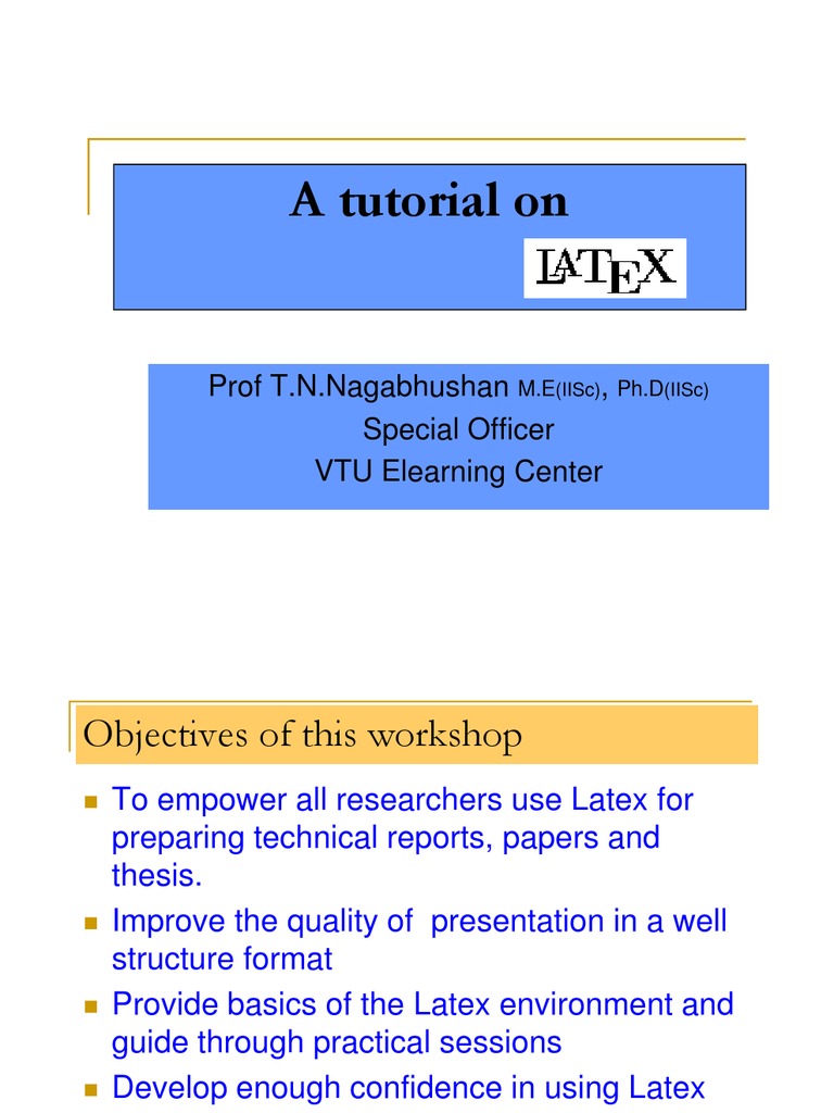 Latex Vtu Ws | PDF