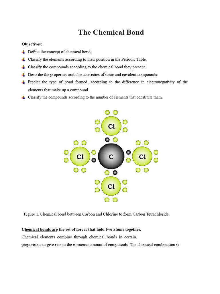 The Chemical Bond: Objectives | PDF | Chemical Bond | Ion