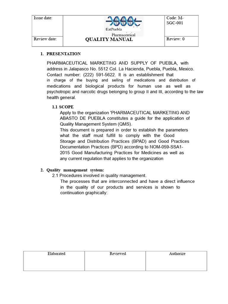 Quality Manual | PDF | Audit | Business