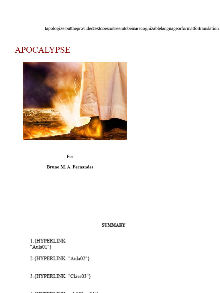 The Course of The Apocalypse | PDF | John The Apostle | Book Of Revelation