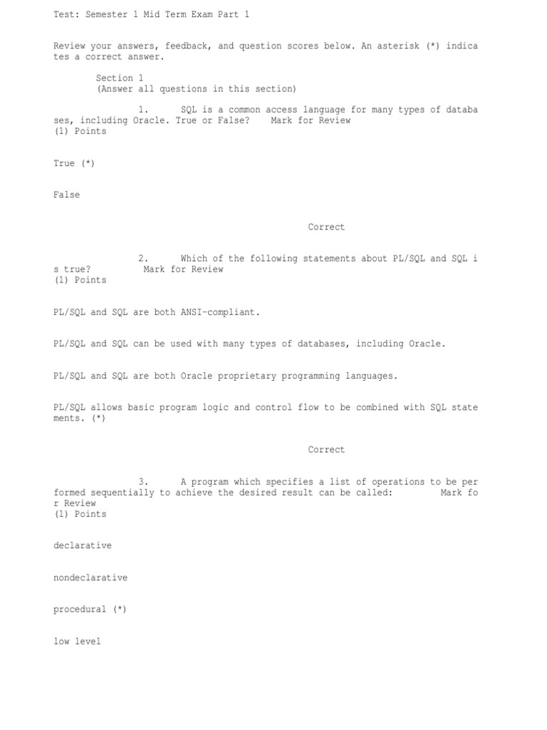 Mid Term | PDF | Pl/Sql | Sql