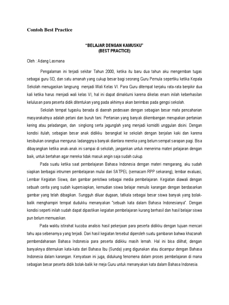 Contoh Best Practice | PDF
