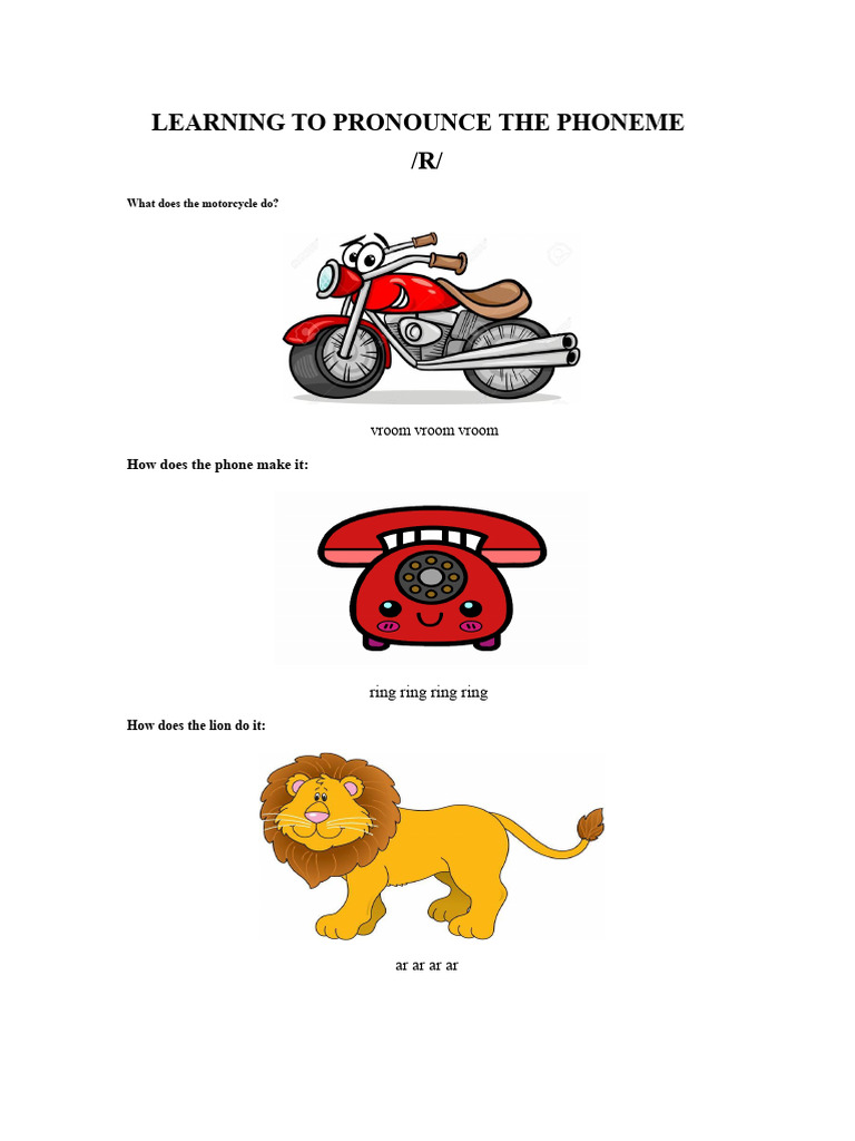 Phoneme R | PDF