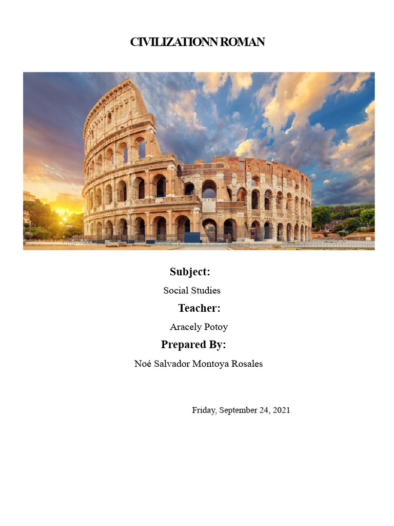 Roman Civilization | PDF | Ancient Rome | Roman Empire