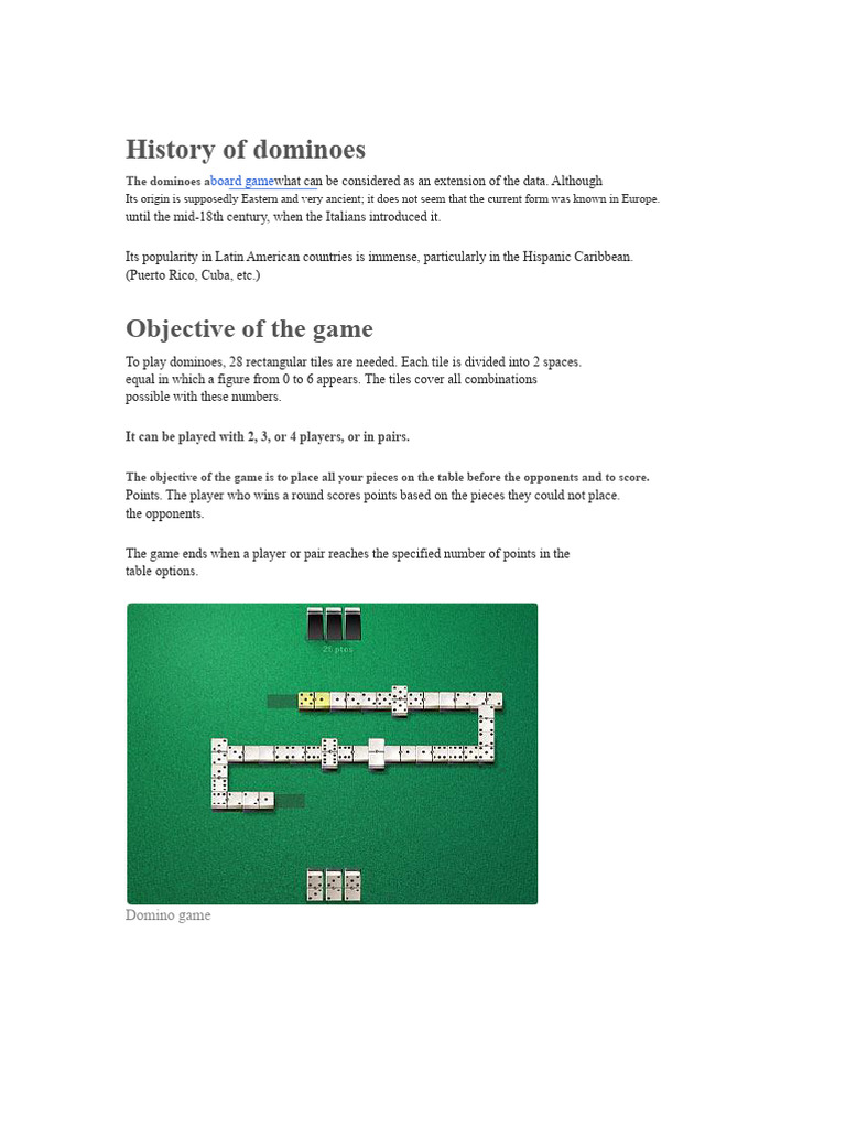 Domino Rules | PDF | Card Games | Gaming Devices