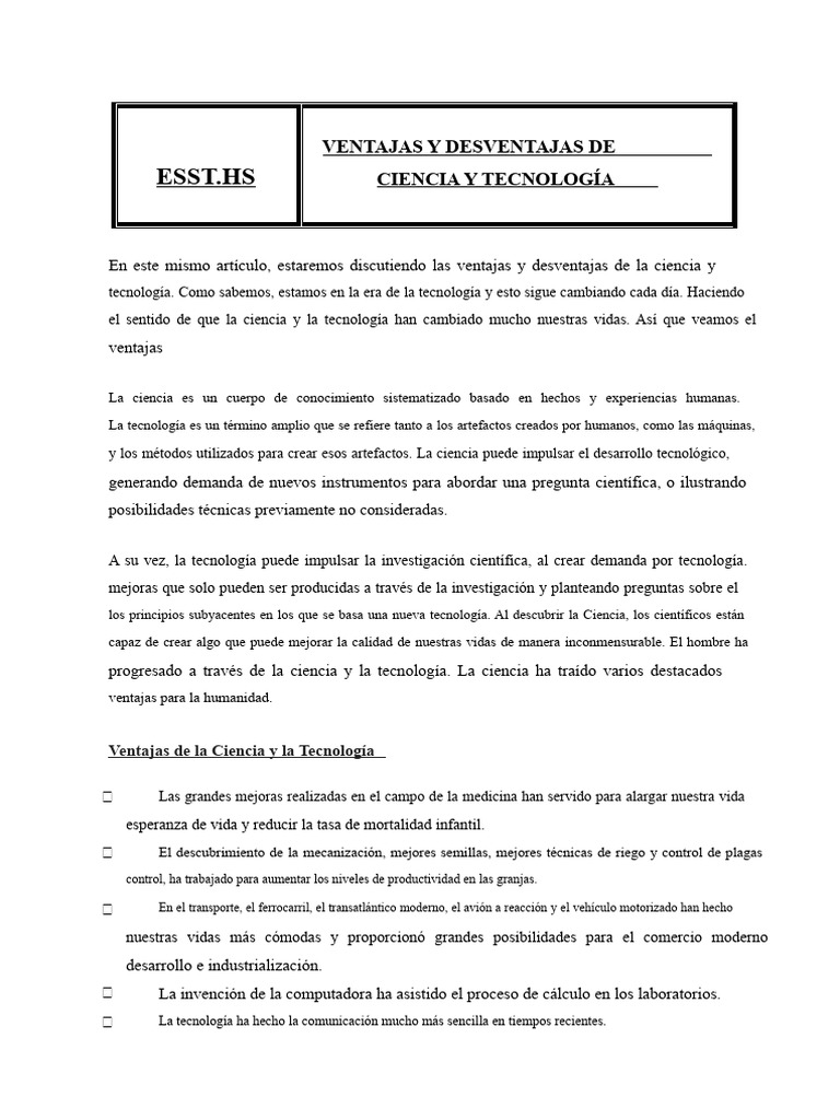 Ciencia y Tec | PDF | Contaminación | Science