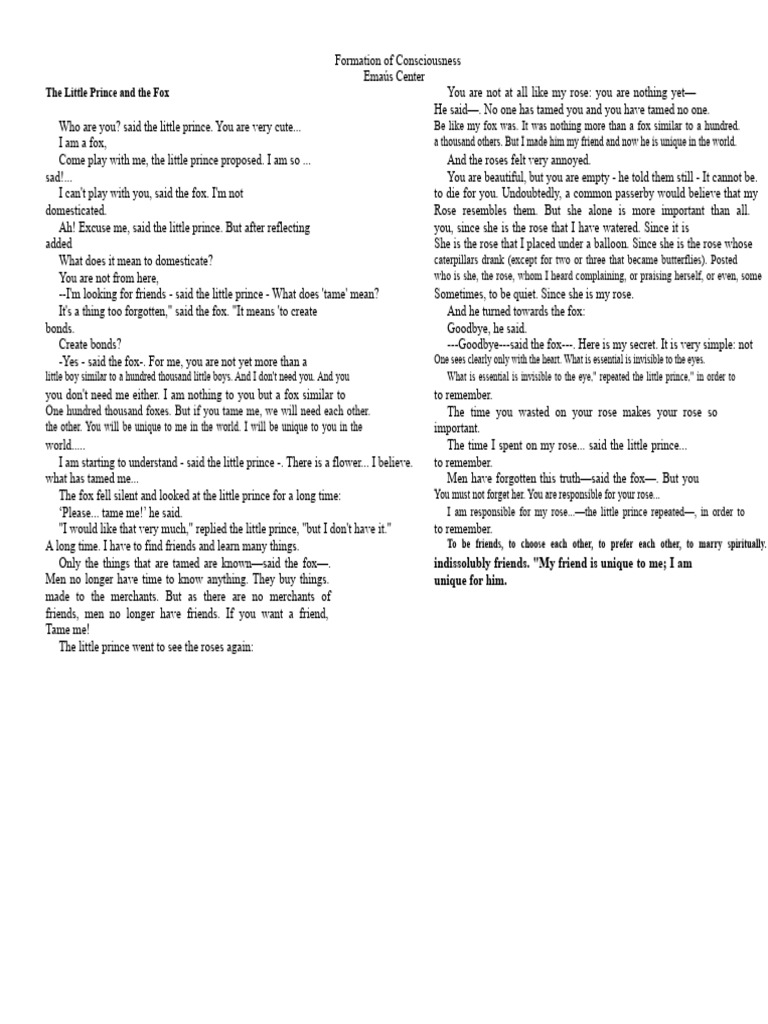 Understanding Bonds in "The Little Prince" | PDF | The Little Prince