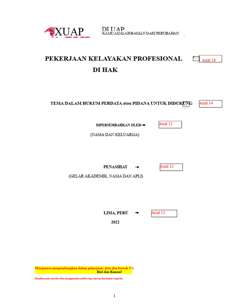 MODEL KERJA KELAYAKAN PROFESIONAL DALAM HUKUM 2022-Word-Copi | PDF