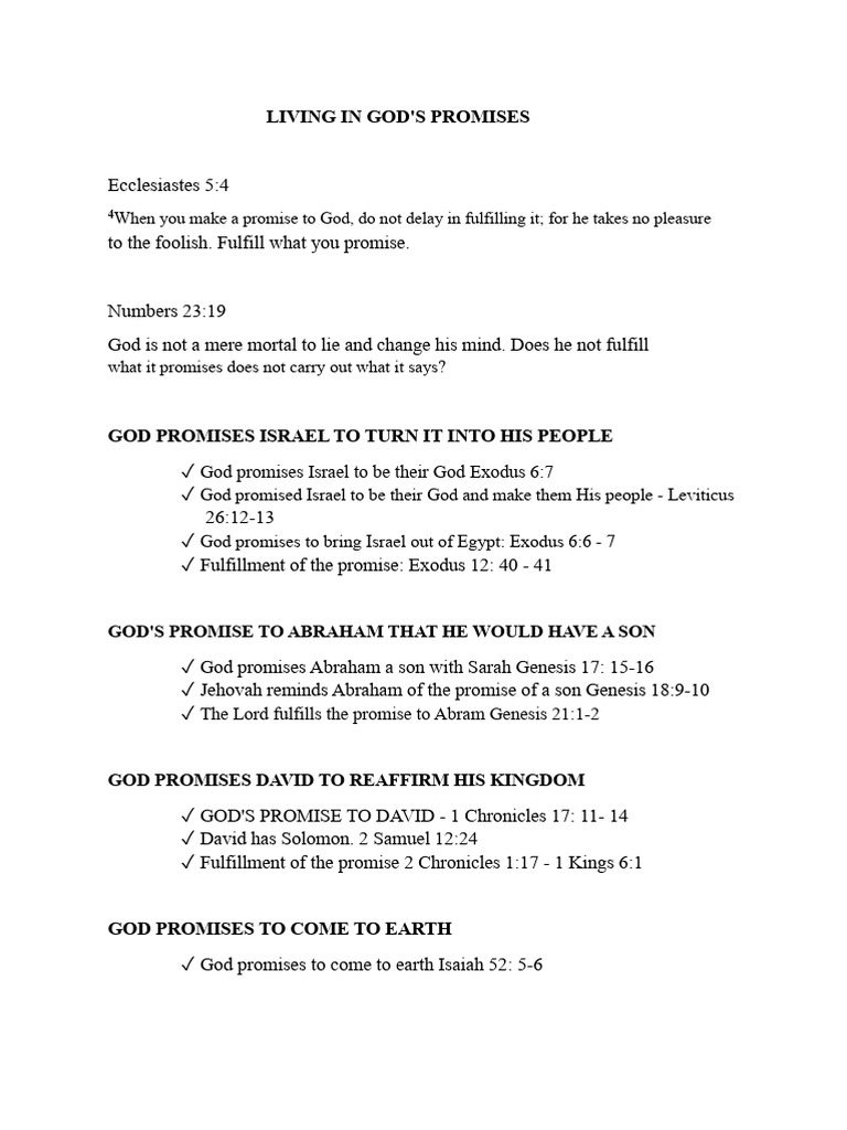 God's Promises: Biblical Insights | PDF | Eternal Life (Christianity ...