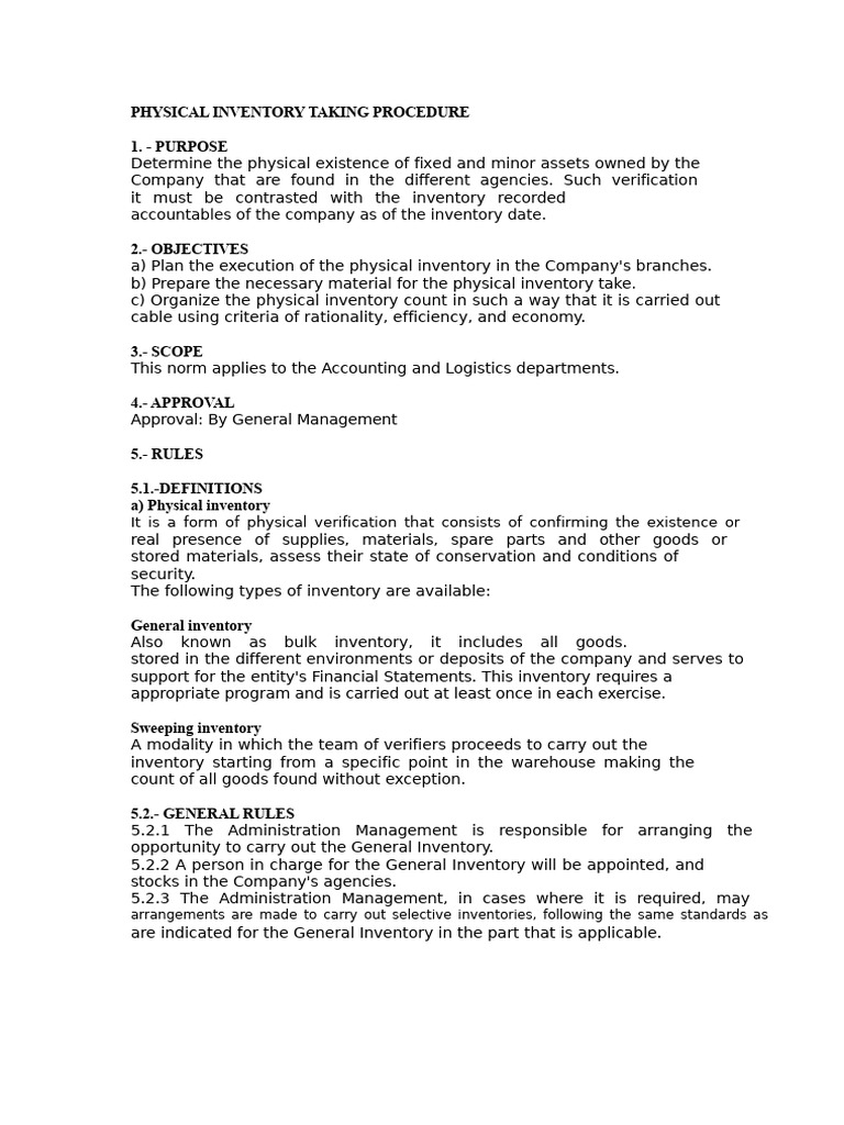 Inventory Plan | PDF | Inventory | Business
