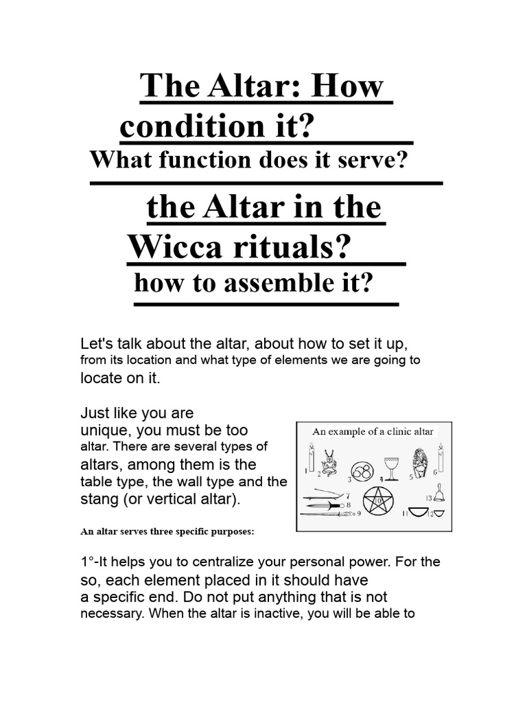 The Altar | PDF | Wicca | Altar