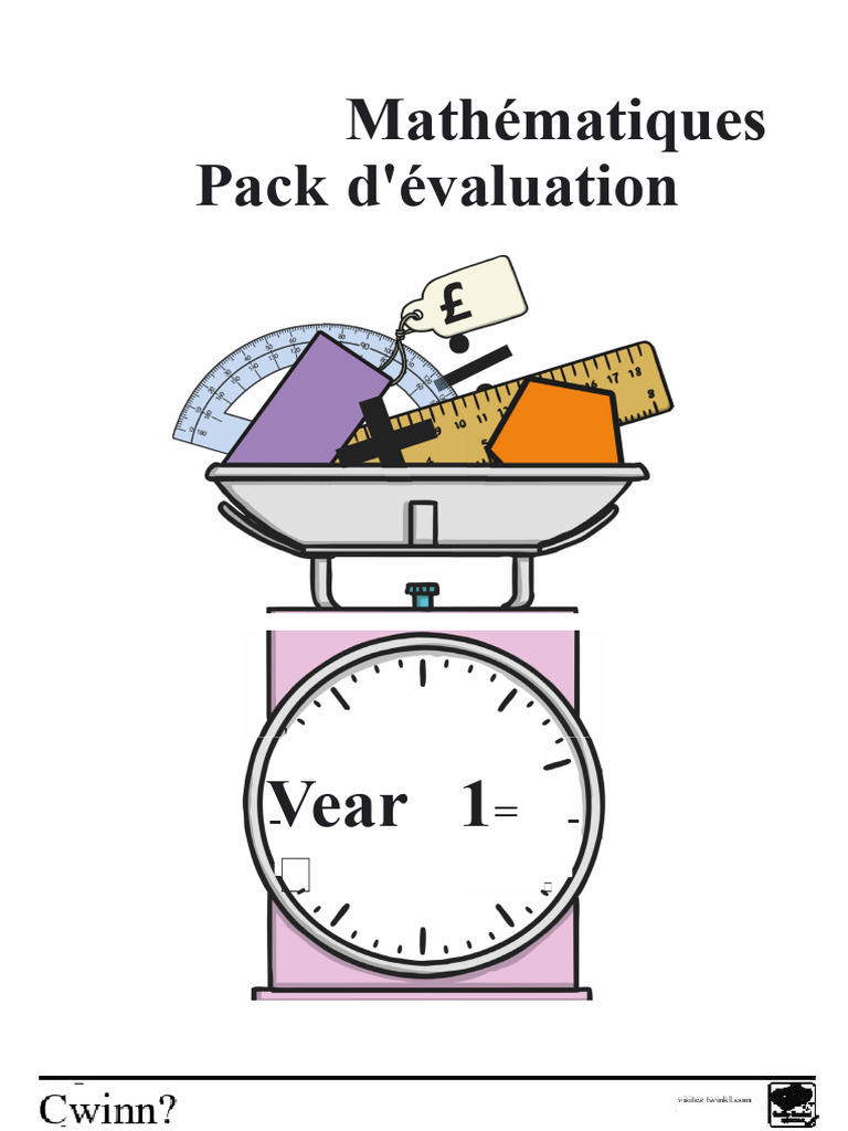 Évaluations de mathématiques pour l'année 1 | PDF | Nombre | Mathématiques