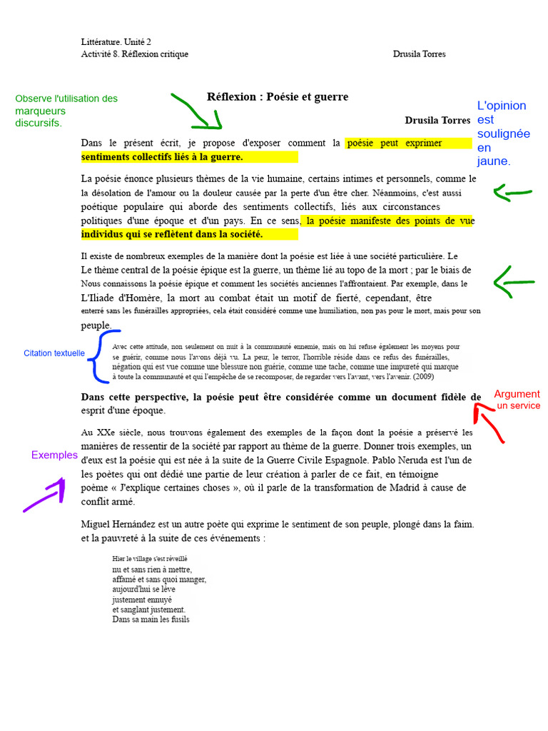 Poésie et guerre : Réflexion critique | PDF | Poésie