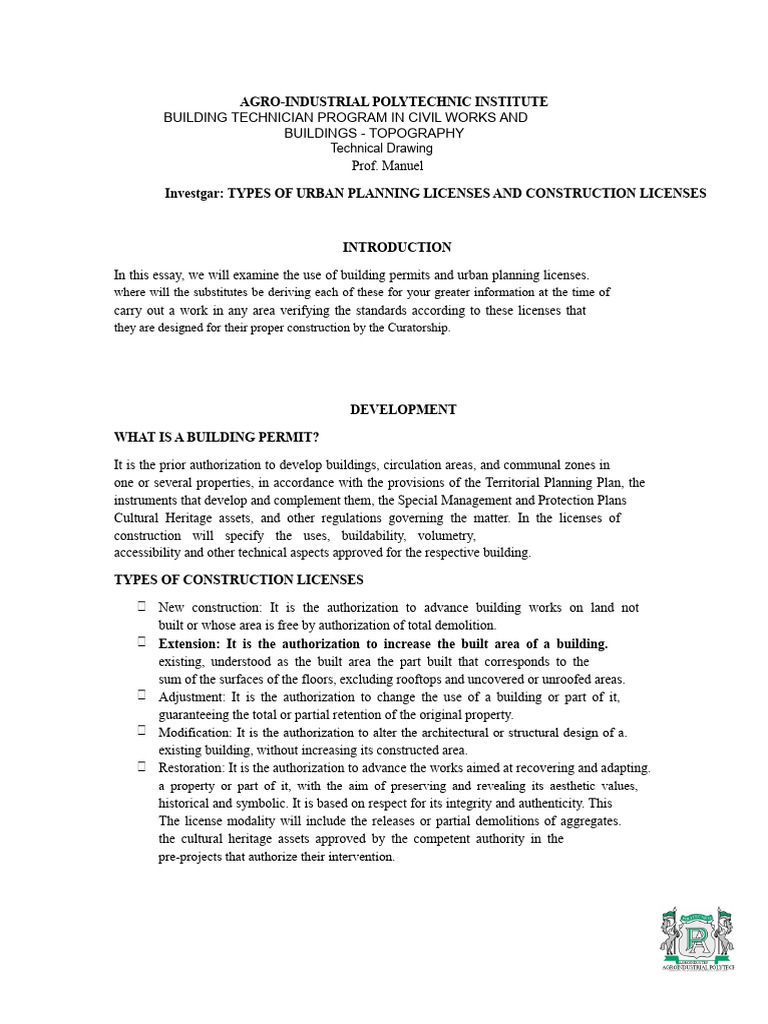 Building Permits | PDF | Zoning