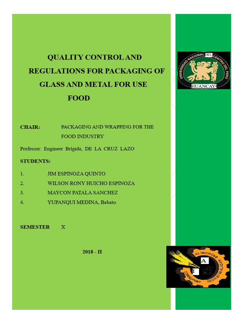 Glass and Metal Container Regulations Final | PDF | Glasses | Metals
