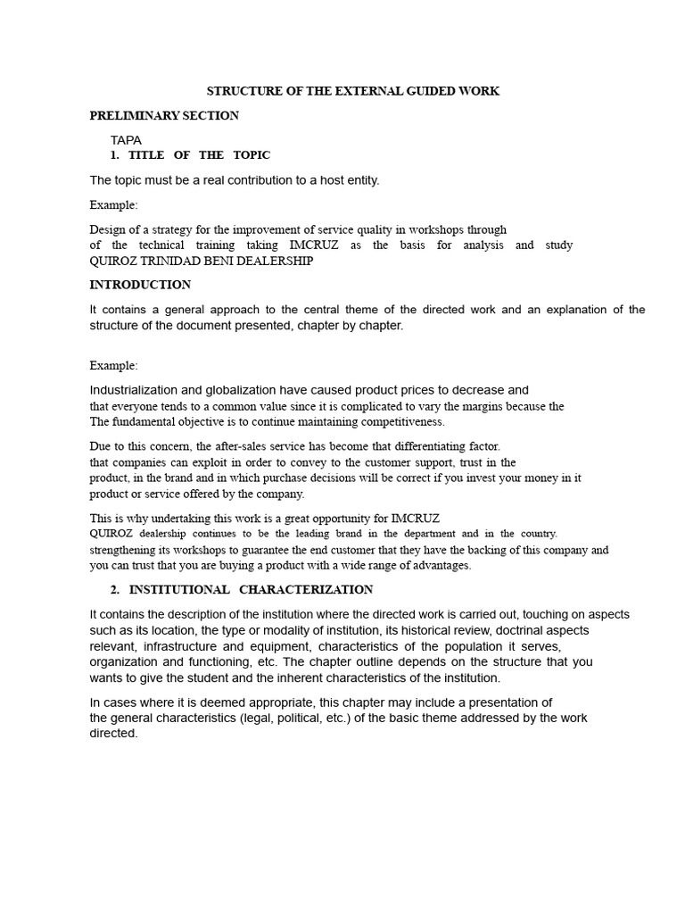 Structure of The Directed External Work | PDF | Methodology | Brand