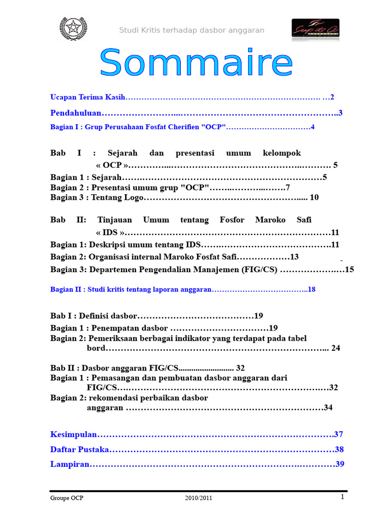 Laporan Magang Ocp | PDF