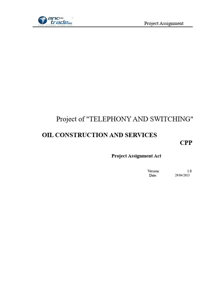 Project Assignment Act | PDF