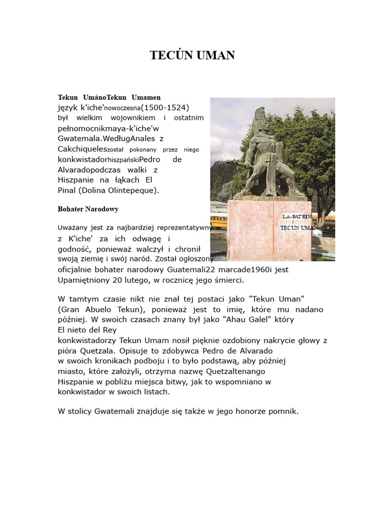 Tecún Uman | PDF
