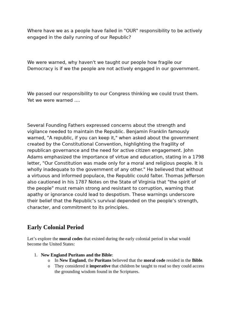 Puritans Foundng Fathers | PDF | Deism | Thomas Jefferson