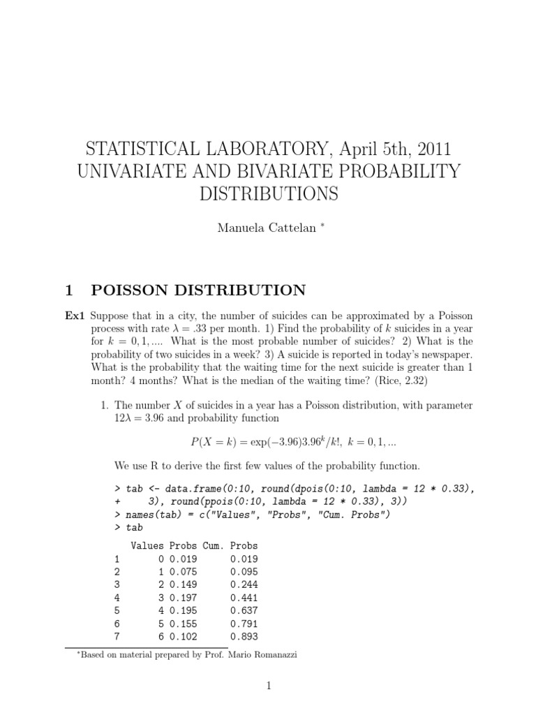 Poisson | PDF | Poisson Distribution | Teaching Mathematics