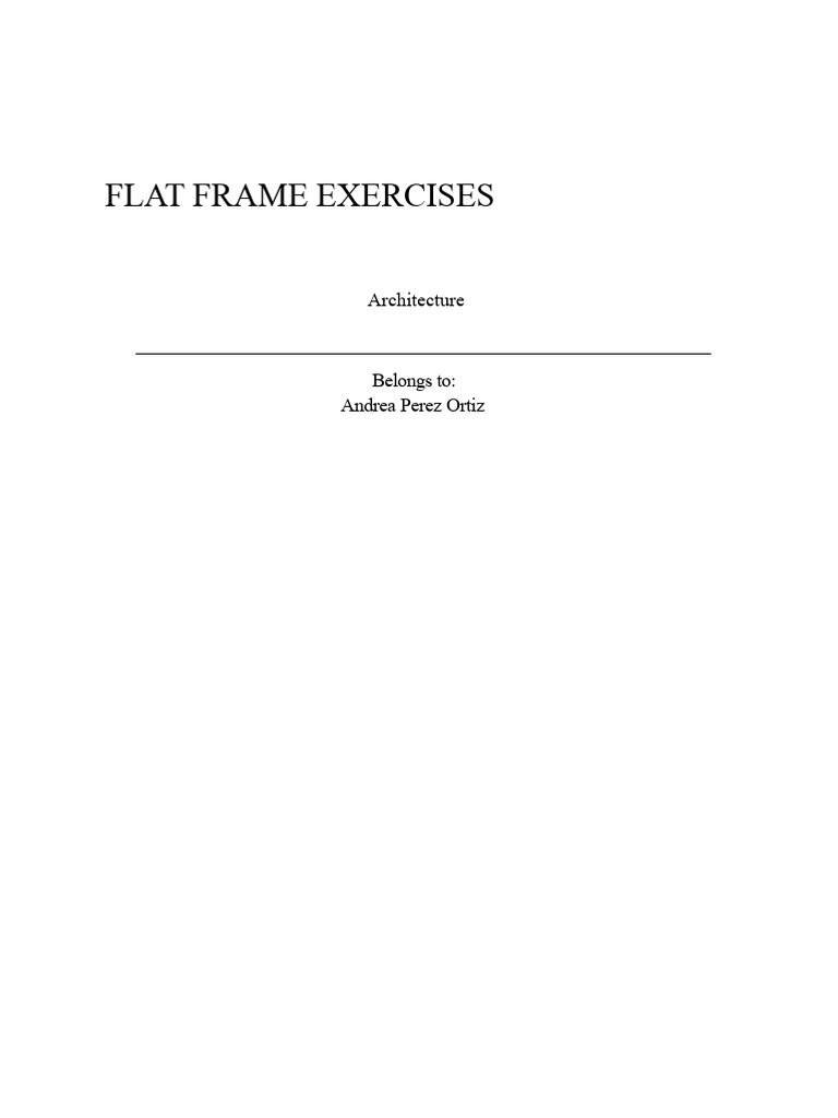 Plane Frame Exercises | PDF | Cartesian Coordinate System | Truss