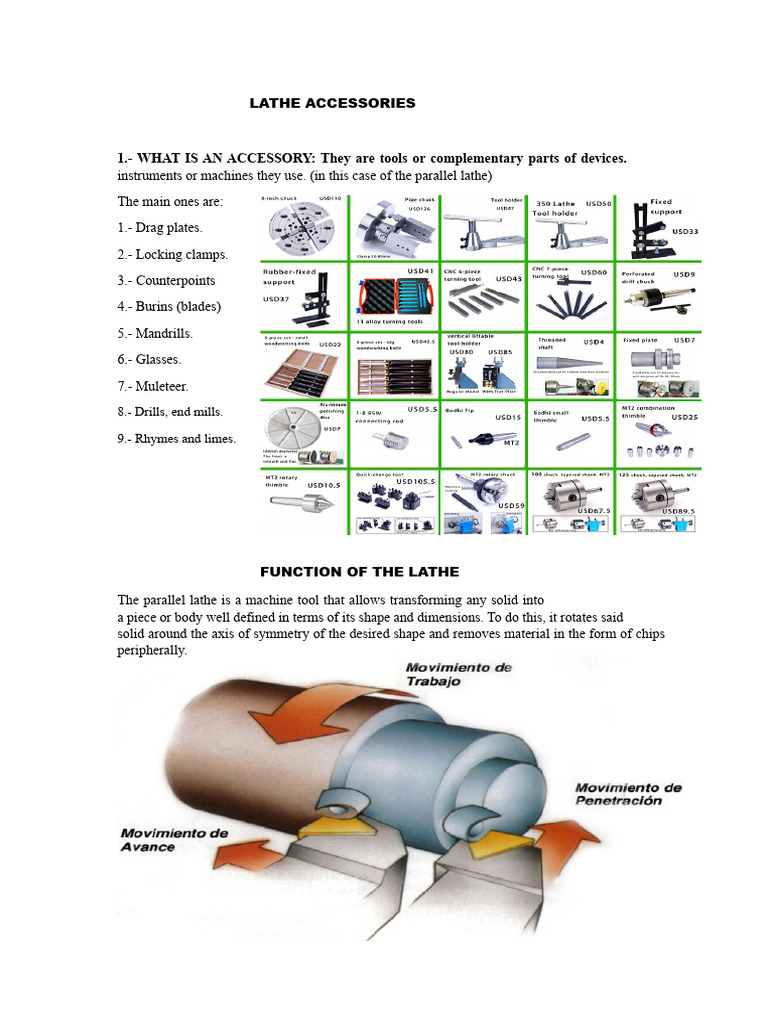 Essential Lathe Accessories Guide | PDF | Machines | Woodworking