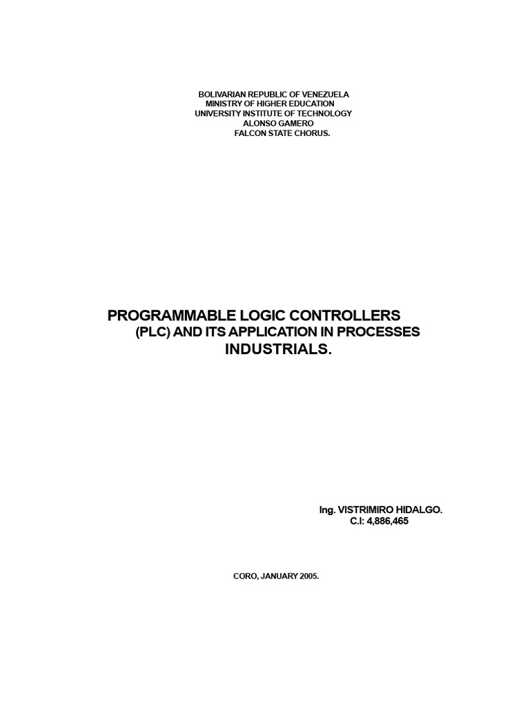Plc Book Pdf Programmable Logic Controller Computer Data Storage