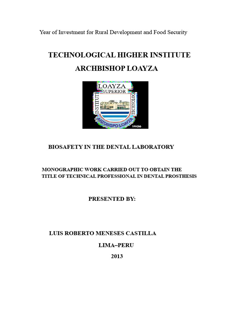 Monograph On Biosecurity | PDF | Infection | Hepatitis