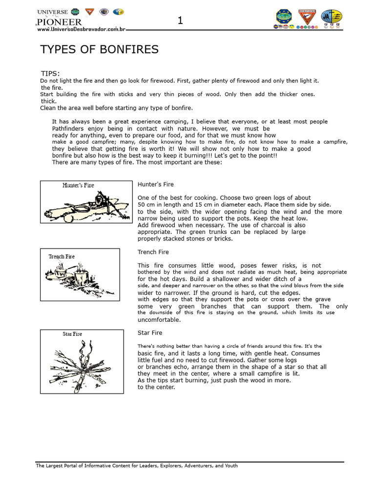Types of Bonfires | PDF