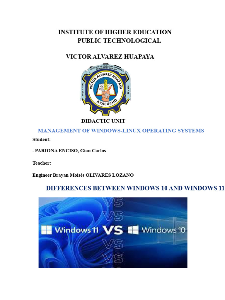 Windows 10 vs. Windows 11 Differences | PDF | Microsoft Windows ...
