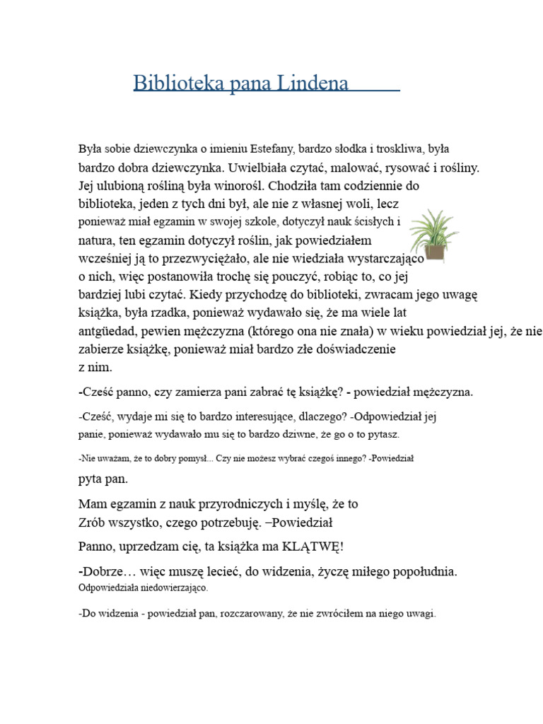 Biblioteka Pana Lindena | PDF