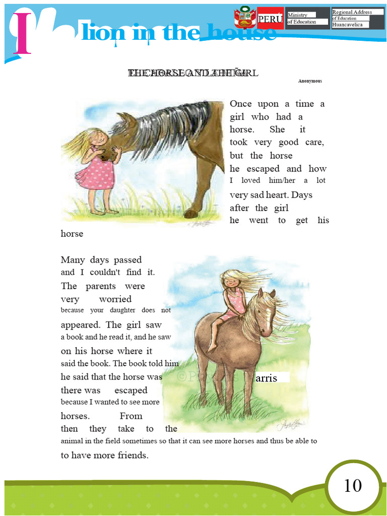 The Girl and Her Escaped Horse | PDF