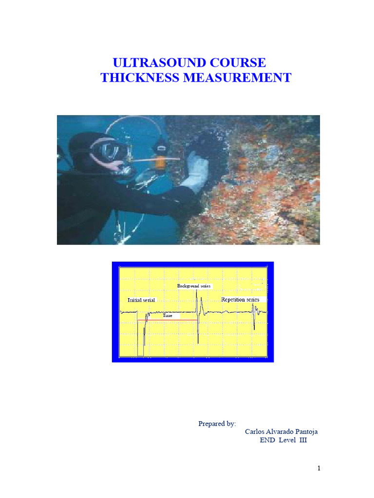 UT Level II Course (Thickness Measurement) | PDF | Waves | Ultrasound