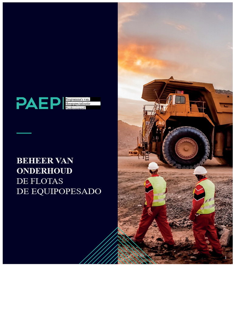 PAEP Beheer Van Onderhoud Van Vloten Van Zware Apparatuur | PDF