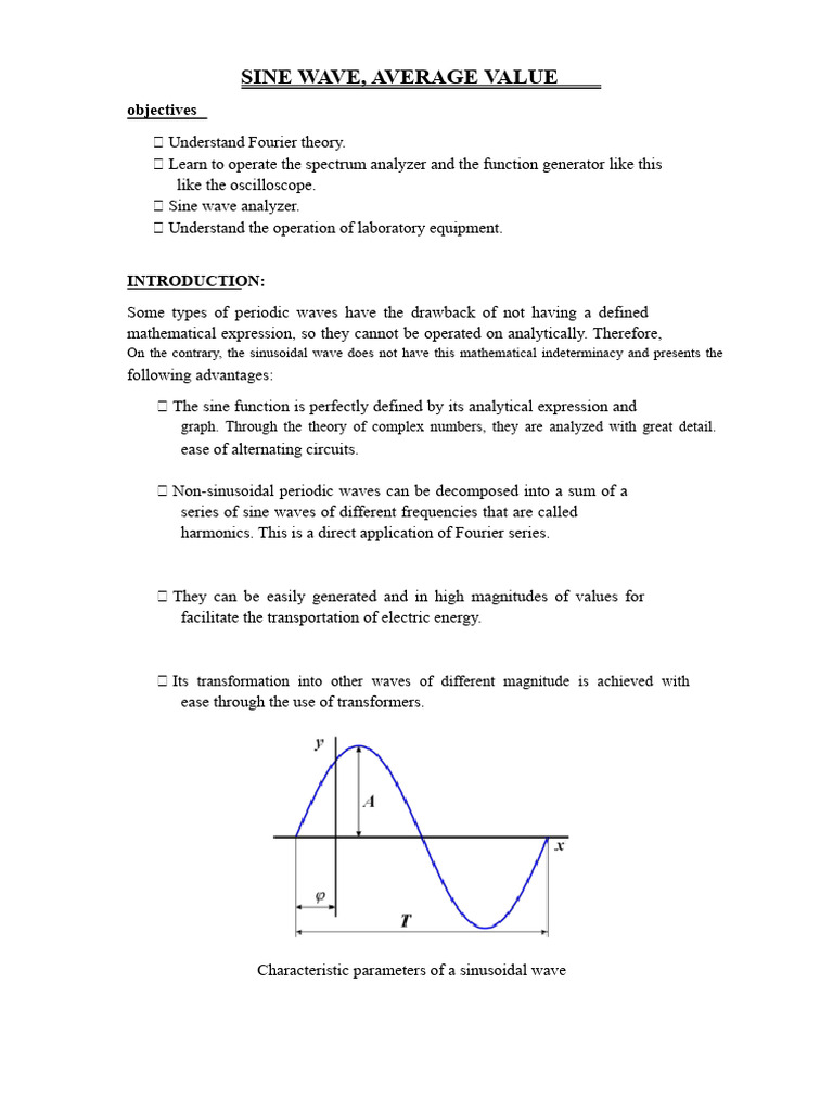 Sine Wave | PDF | Spectral Density | Waves