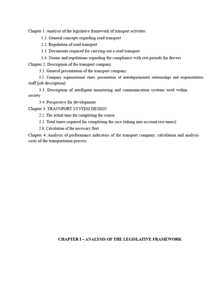 Road Transport Legislative Analysis | PDF | Driver's License | Traffic