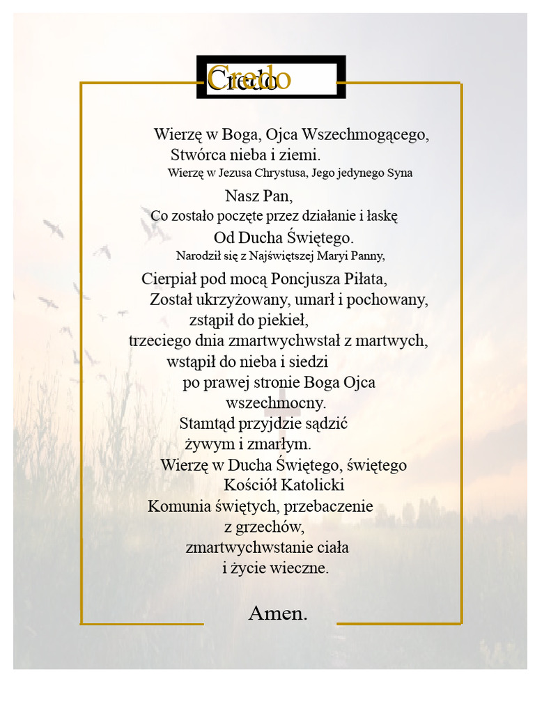Credo | PDF