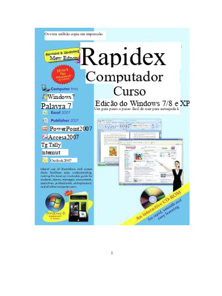Rapidex Curso de Computador PDF | PDF | Informática | Microsoft