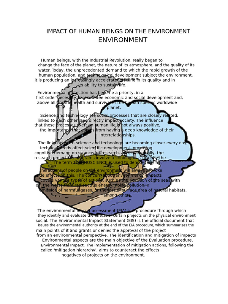 Human Impact on Environmental Health | PDF | Environmental Impact ...
