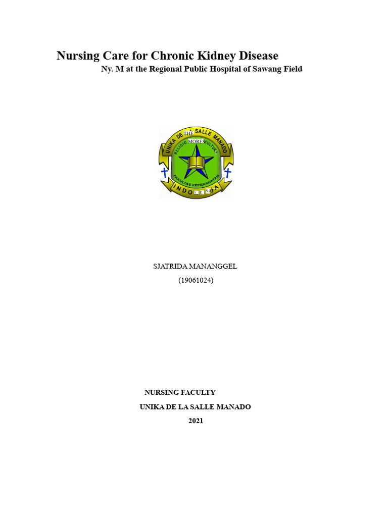Nursing Care Plan For Chronic Kidney Disease (CKD) | PDF | Kidney ...