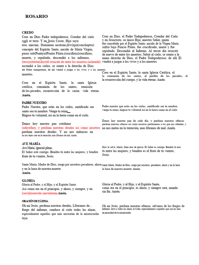 Rosarium Latinum | PDF | Creencia y doctrina cristiana | Teología ...