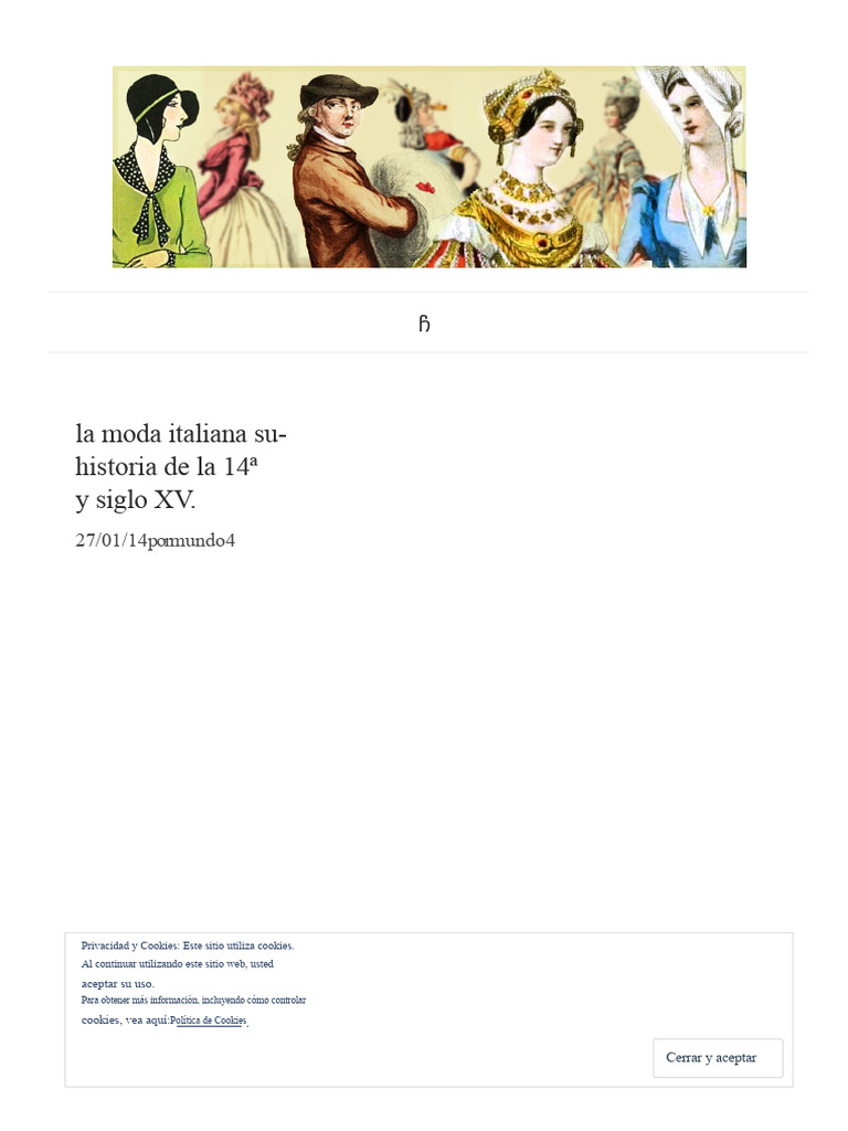 Moda italiana del siglo XIV y XV | PDF | Ropa | Cookie HTTP