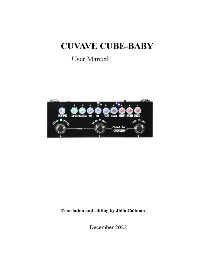 Cuvave Cube Baby User Manual | PDF | Battery Charger | Usb