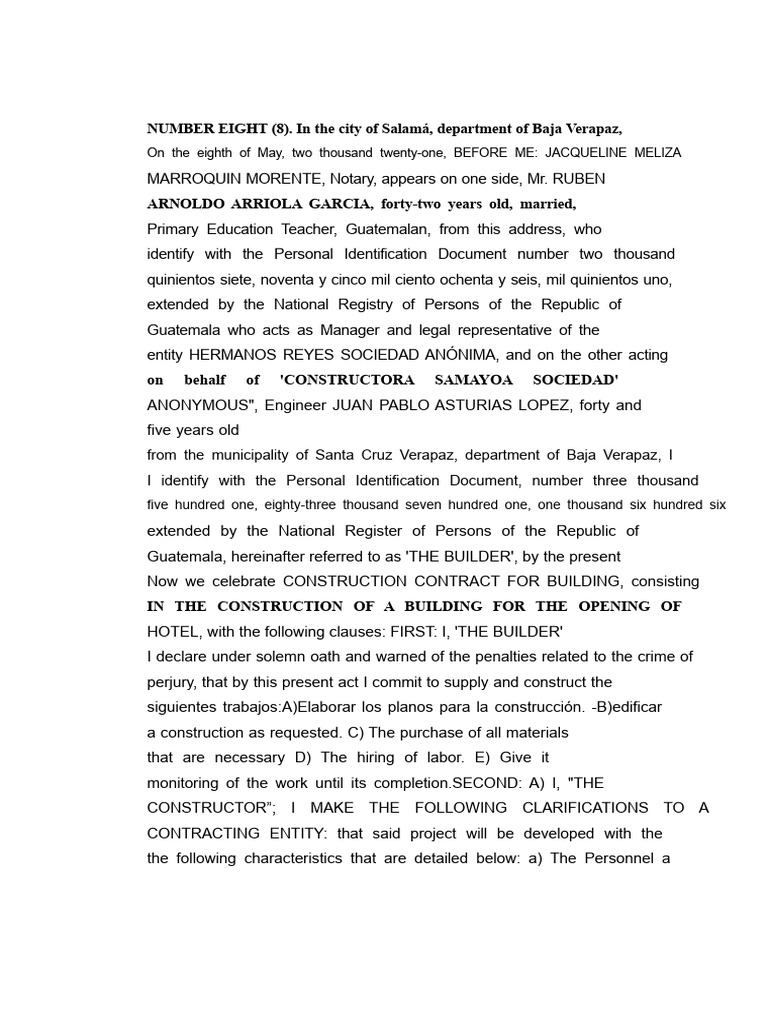 Edited Work Contract | PDF | Justice | Crime & Violence